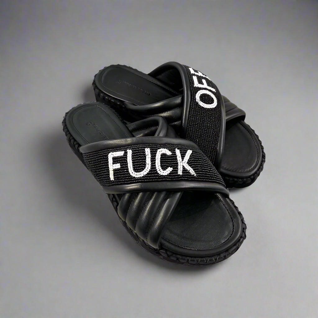 FUCK OFF SANDALS – Tina Demel